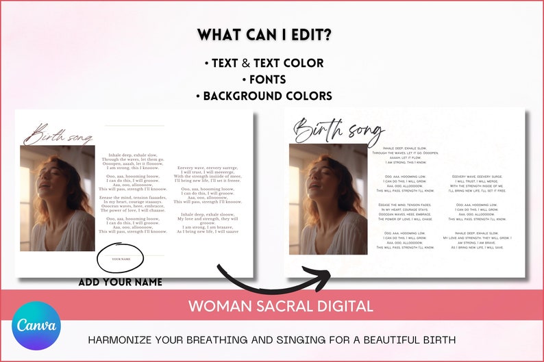 Customizable Hypnobirthing Birth Song | Pregnancy & Labor Support ...