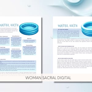 Ultimate Water Birth Digital Handout Kit Comprehensive Guide, Poster ...
