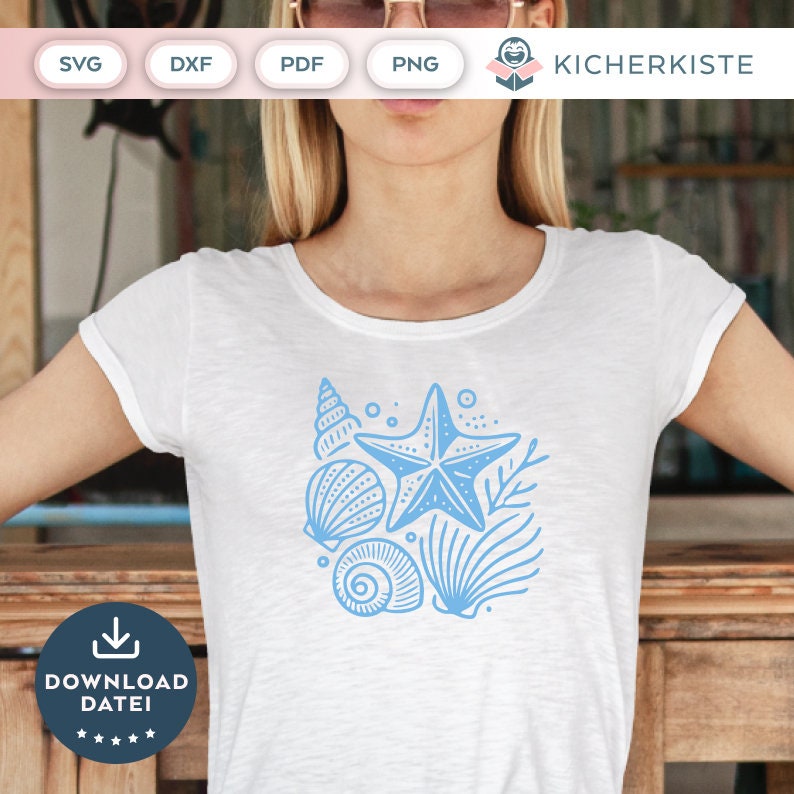 Plotterdatei Sommer am Meer SVG PNG Deutsche Schneidedatei Clipart Anker Sommer Meer selbst ...