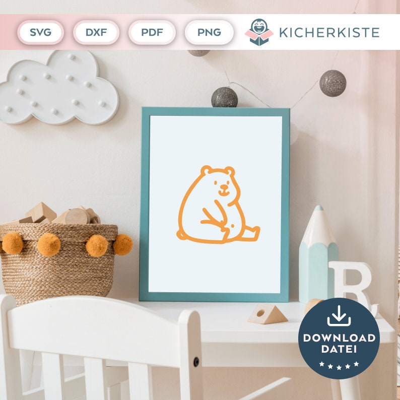 Bundle Plotterdatei Bären SVG PNG Deutsche Schneidedatei Clipart Für T-shirt Witziger Bär Zum ...