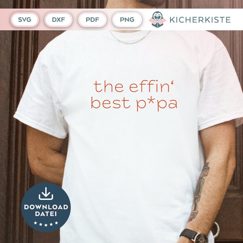 Bundle Plotterdatei Bester Papa SVG PNG Deutsche Schneidedatei Clipart Für T-shirt Vatertag Zum ...