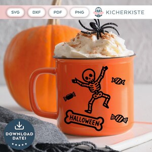 Bundle Plotterdatei Halloween SVG PNG Halloween Motive Clipart Funny Halloween Svg Selbst ...