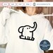Bundle Plotterdatei Elefanten SVG PNG Deutsche Schneidedatei Clipart für T-Shirt süße Elefanten ...