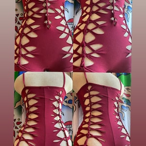 Slit Weave Romper Bodysuit (minisuit) - Etsy
