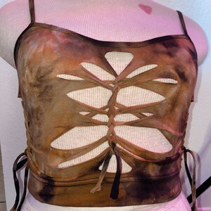 Slit Weave Crop Tank (spaghetti Strap) - Etsy