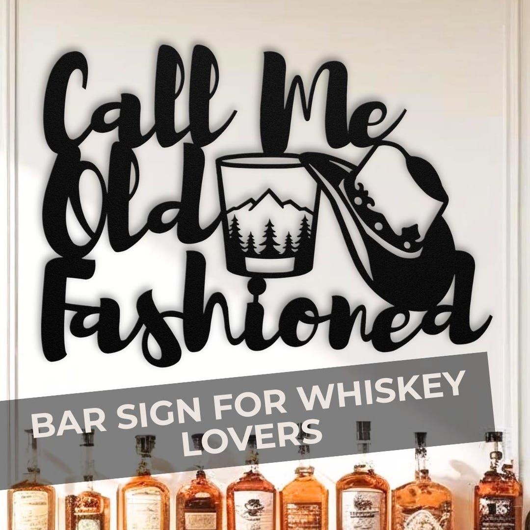 Western Whiskey Gifts Home Bar Sign Metal Country Bourbon Lover Wall ...