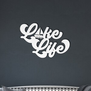 Lake Life Retro Lake House Sign Lake House Gift for Summer New Lake ...