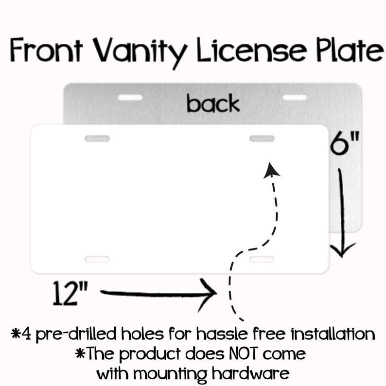 Cowgirl License Plate Desert License Plate Vanity License Plate Front ...