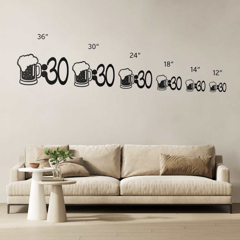 Beer 30 Bar Sign, Metal Wall Art, Home Bar Decor - Etsy