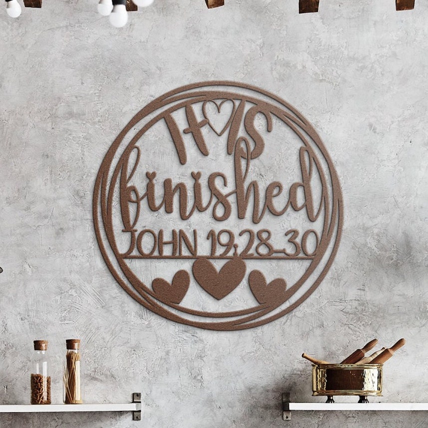 Bible Verse Metal Wall Art, Religious Gift for Home Decor, Christian ...