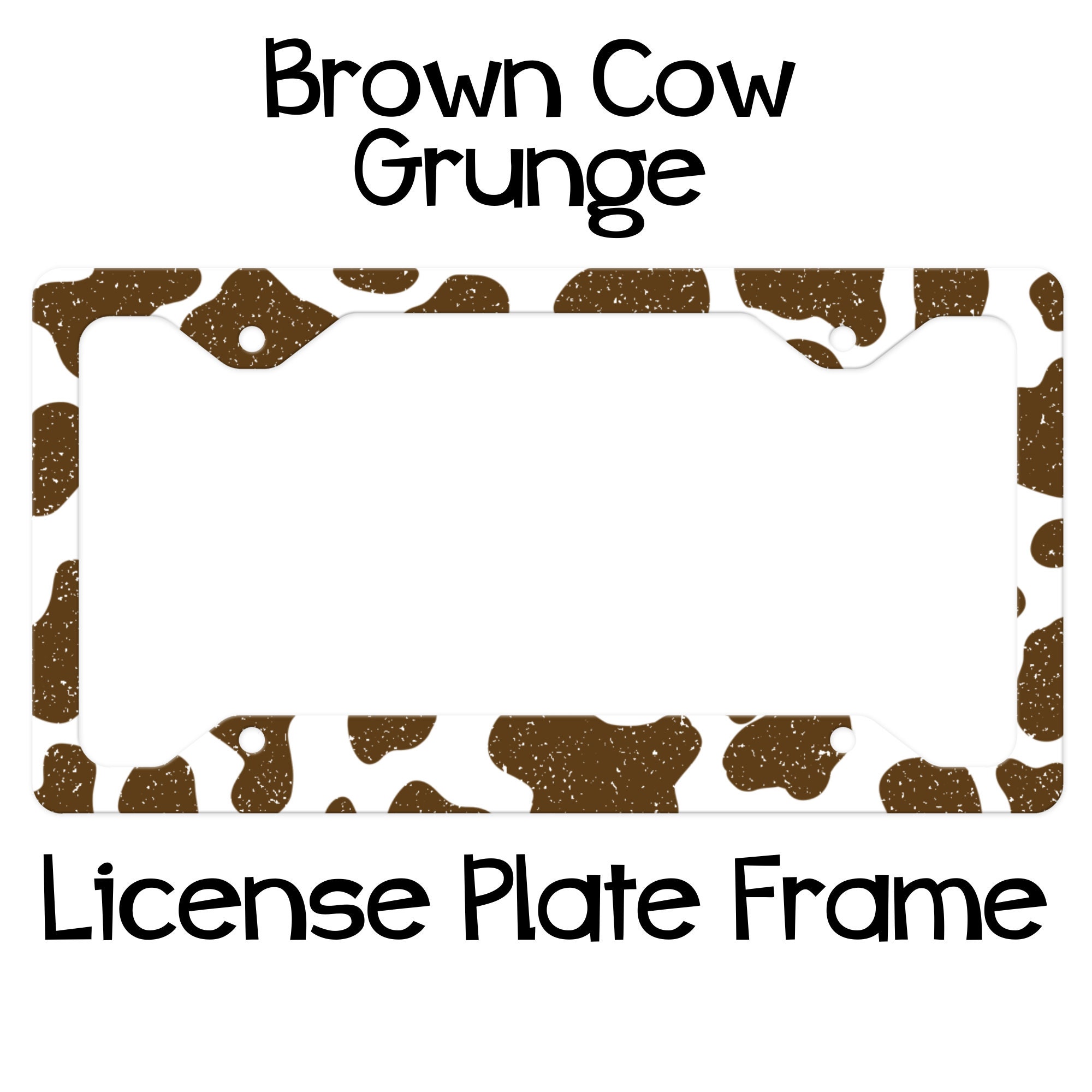 Cow Print License Plate Frame Cow Car Accessories for Teens - Etsy