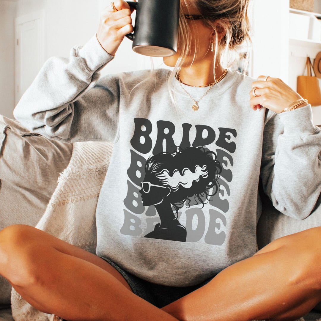 Monster Bride of Frankenstein Sweatshirt Spooky Bride Gift Idea for ...