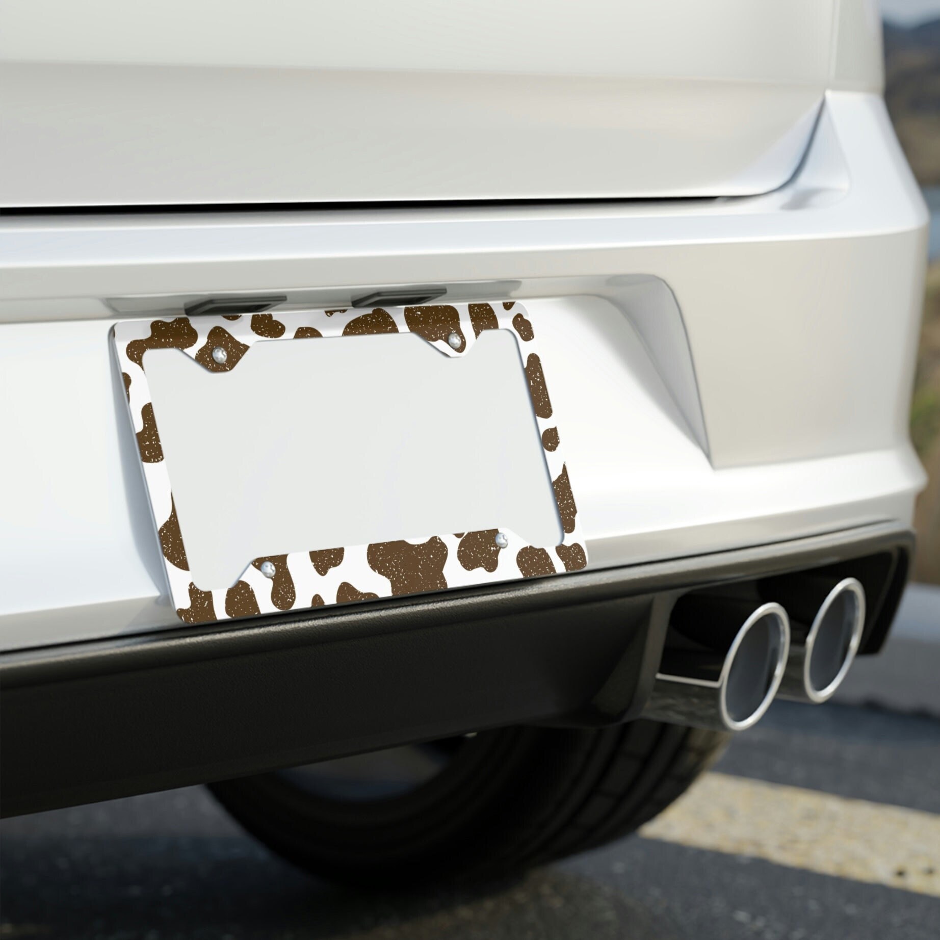 Cow Print License Plate Frame Cow Car Accessories for Teens - Etsy
