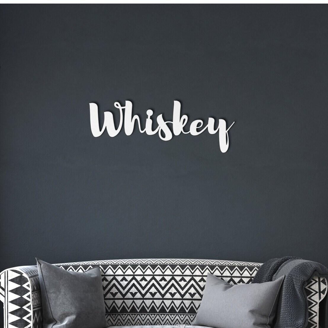 Whiskey Wall Art, Whiskey Metal Bar Decor, Basement Bar Sign, Cigar ...