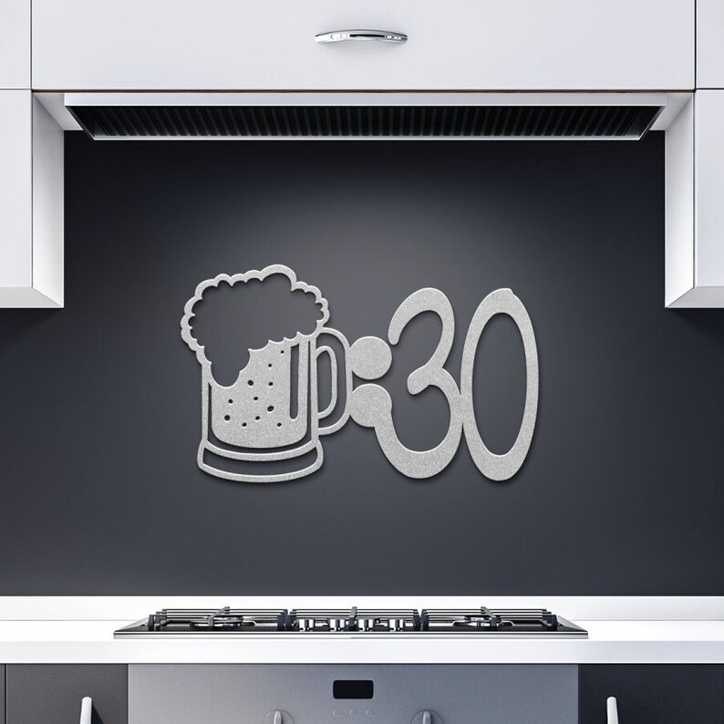 Beer 30 Bar Sign, Metal Wall Art, Home Bar Decor - Etsy