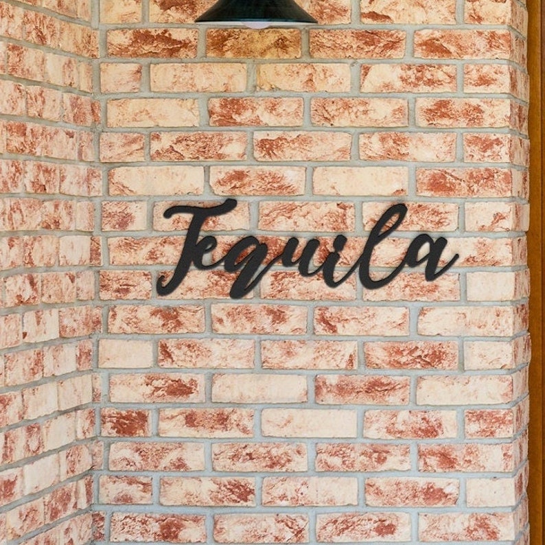 Tequila Bar Decor, Tequila Metal Sign for Bar, Tequila Bar Sign ...