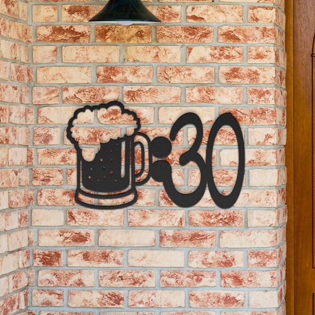 Beer 30 Bar Sign, Beer Thirty Sign for Beer Drinker Gift, Funny Beer ...