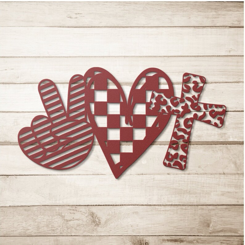 Modern Christian Metal Art Sign, Bible Home Decor Gift for New Home ...