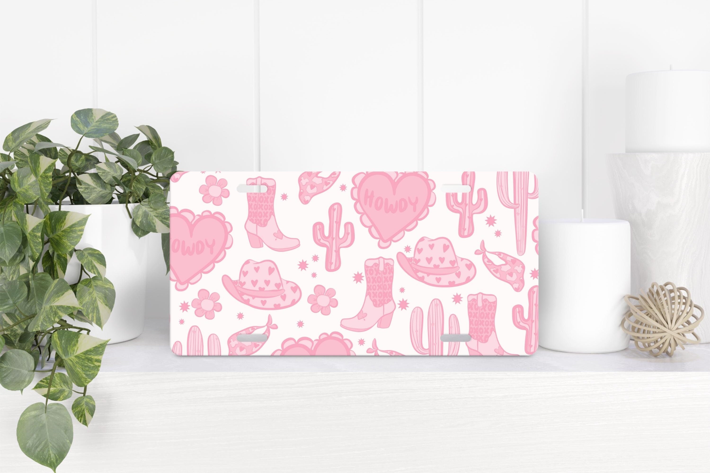 Cowgirl License Plate Desert License Plate Vanity License Plate Front ...