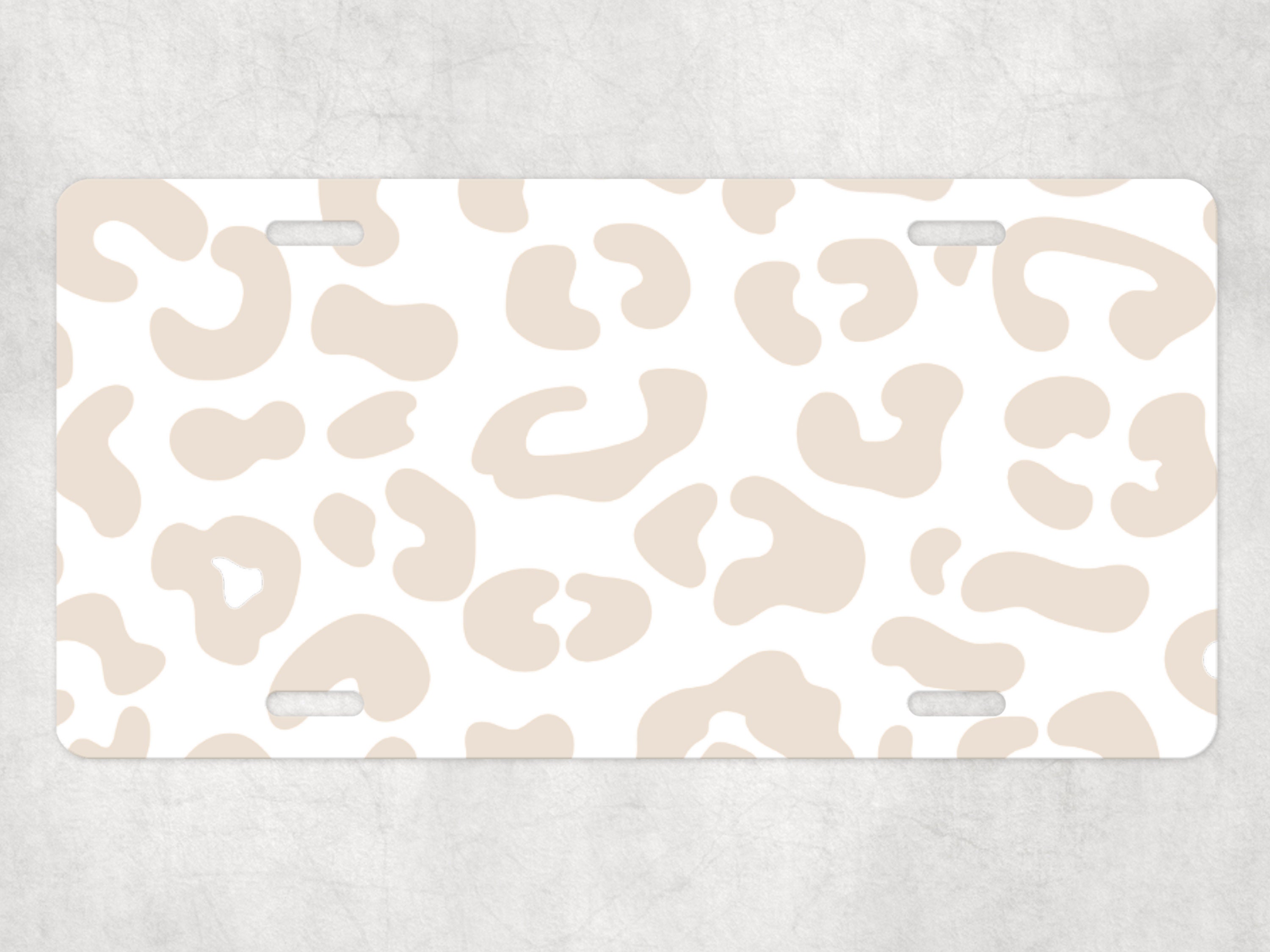 Leopard License Plate Cute Car Accessories Cute Stuff for Car Vanity ...