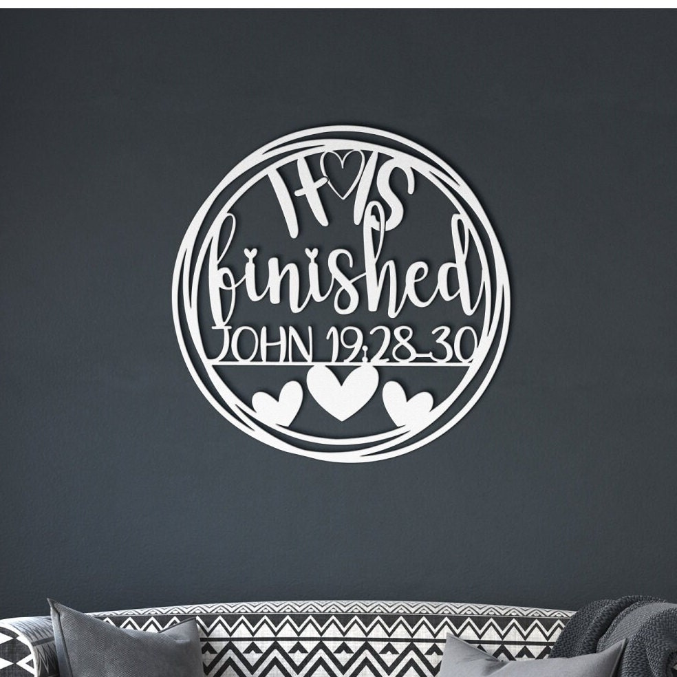 Bible Verse Metal Wall Art, Religious Gift for Home Decor, Christian ...