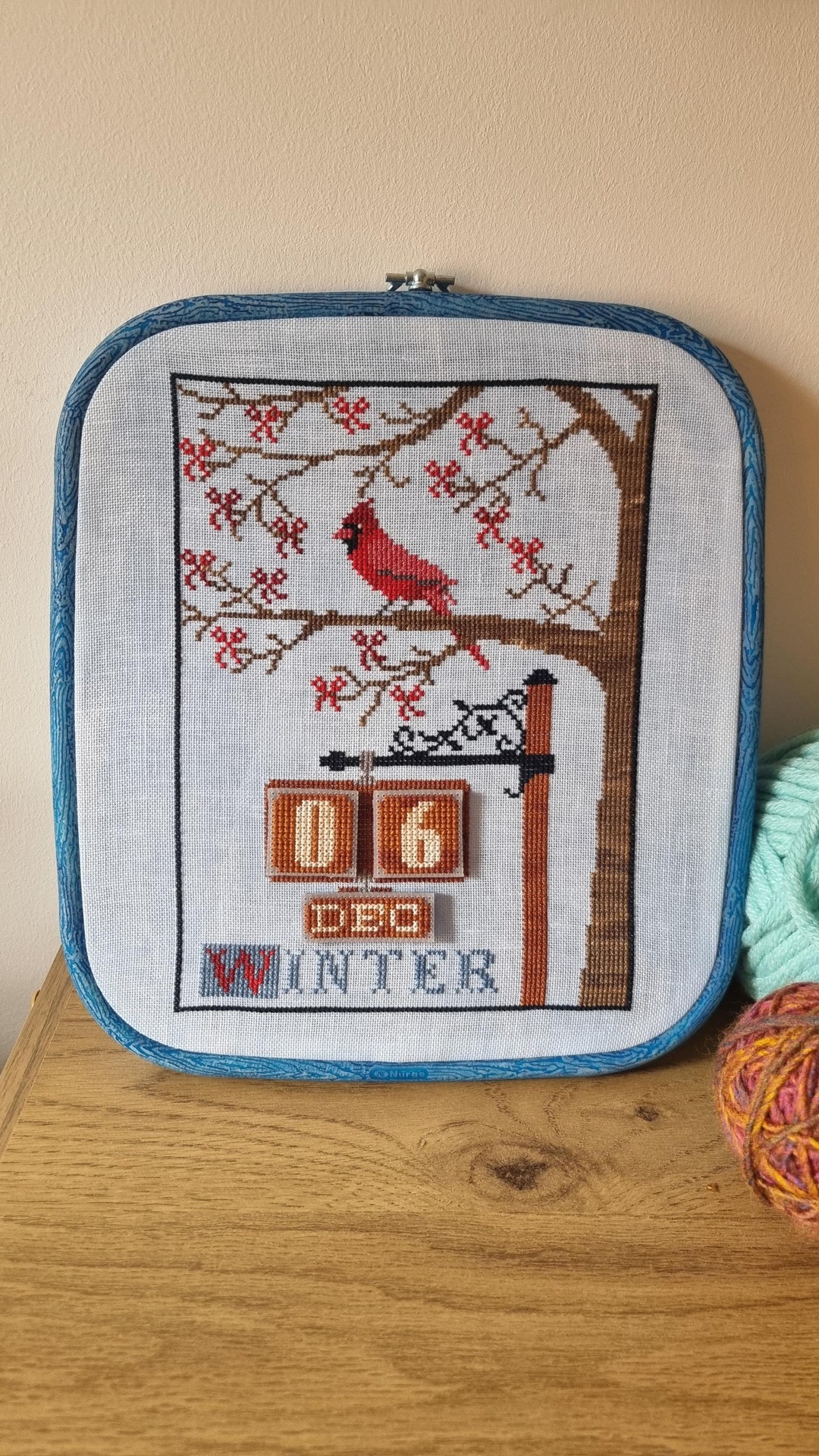 Bird Calendar - Winter, Cross Stitch Pattern - Etsy