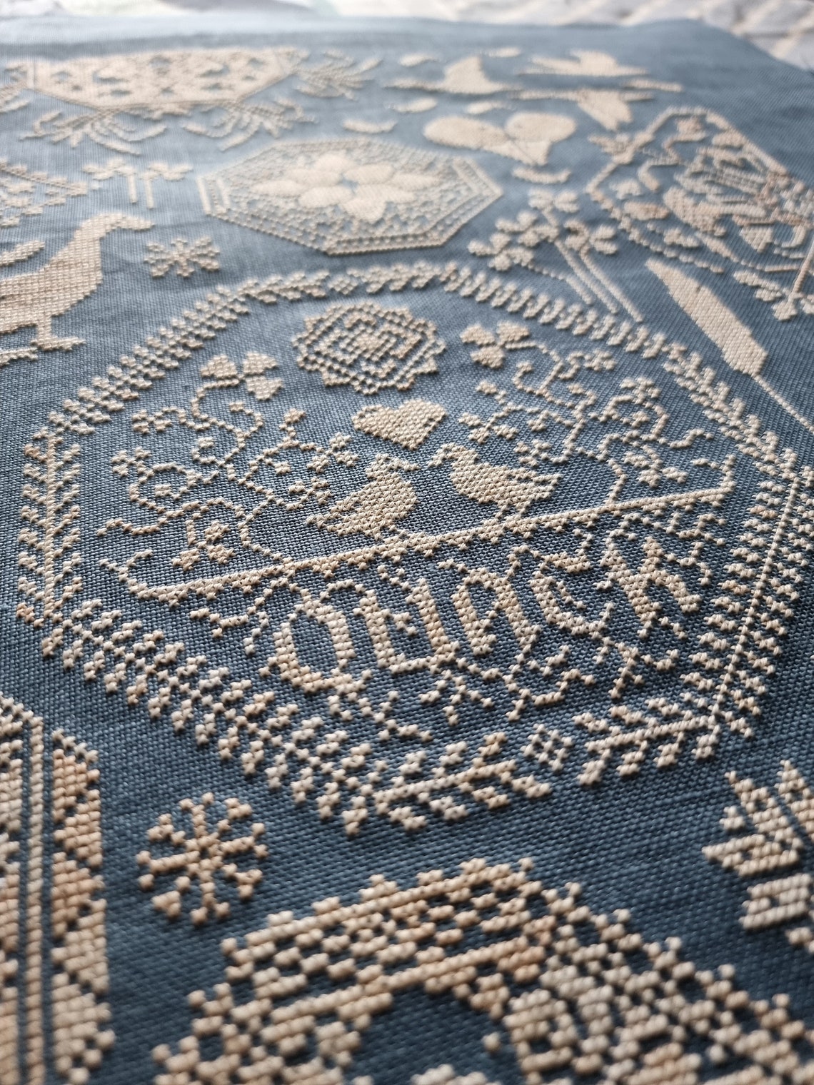 Quacker Sampler Cross Stitch Pattern - Etsy