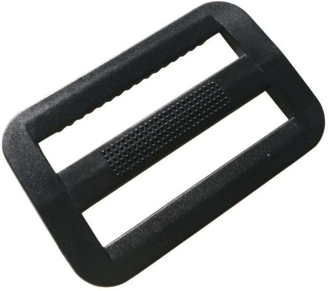 Southern Textiles 1.5”/38mm Black Plastic Tri-glide Slides Teeth ...
