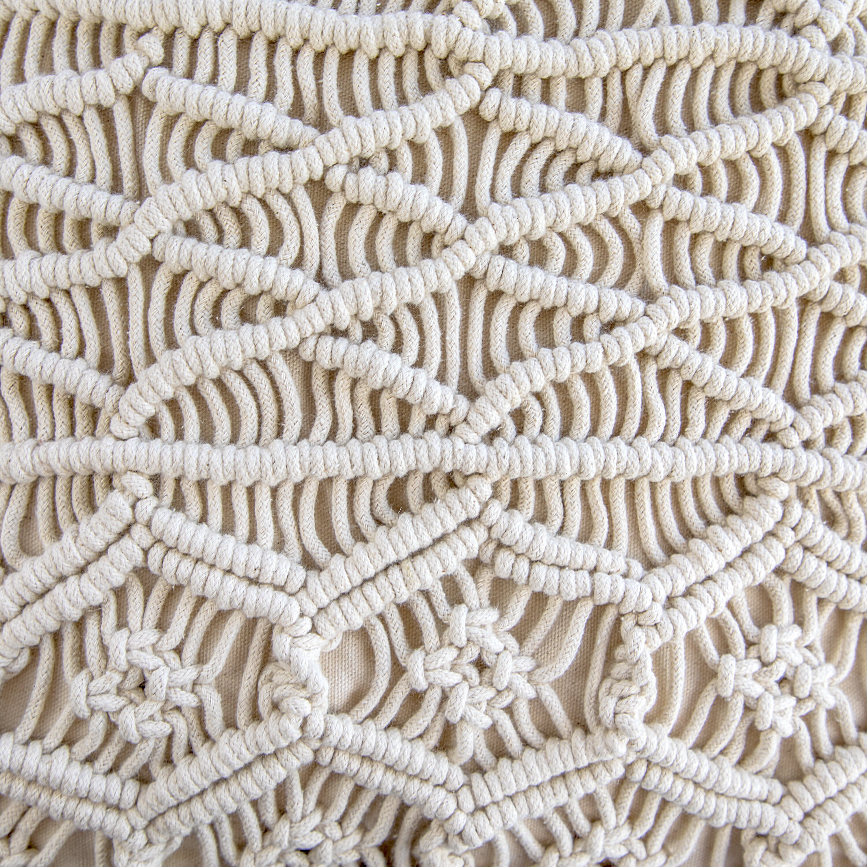 Modern Beige Rope Design Raised Textured Decorative Throw - Etsy