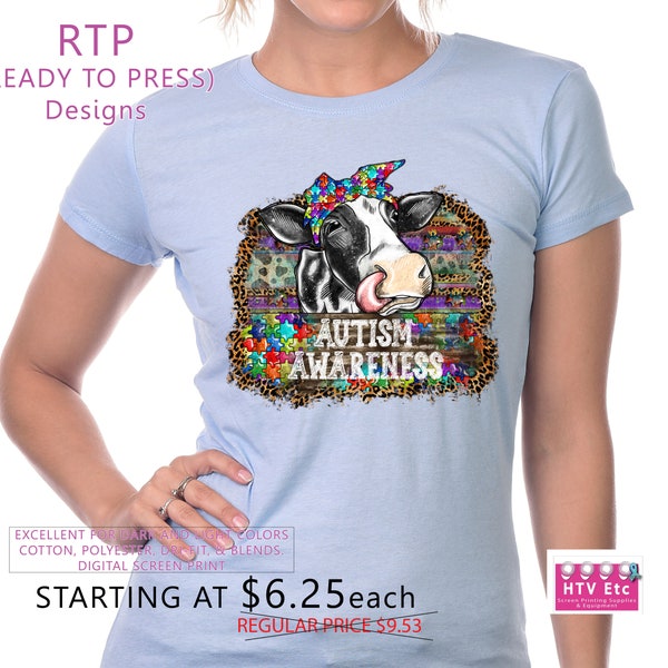 Cow Autism Awareness - Etsy