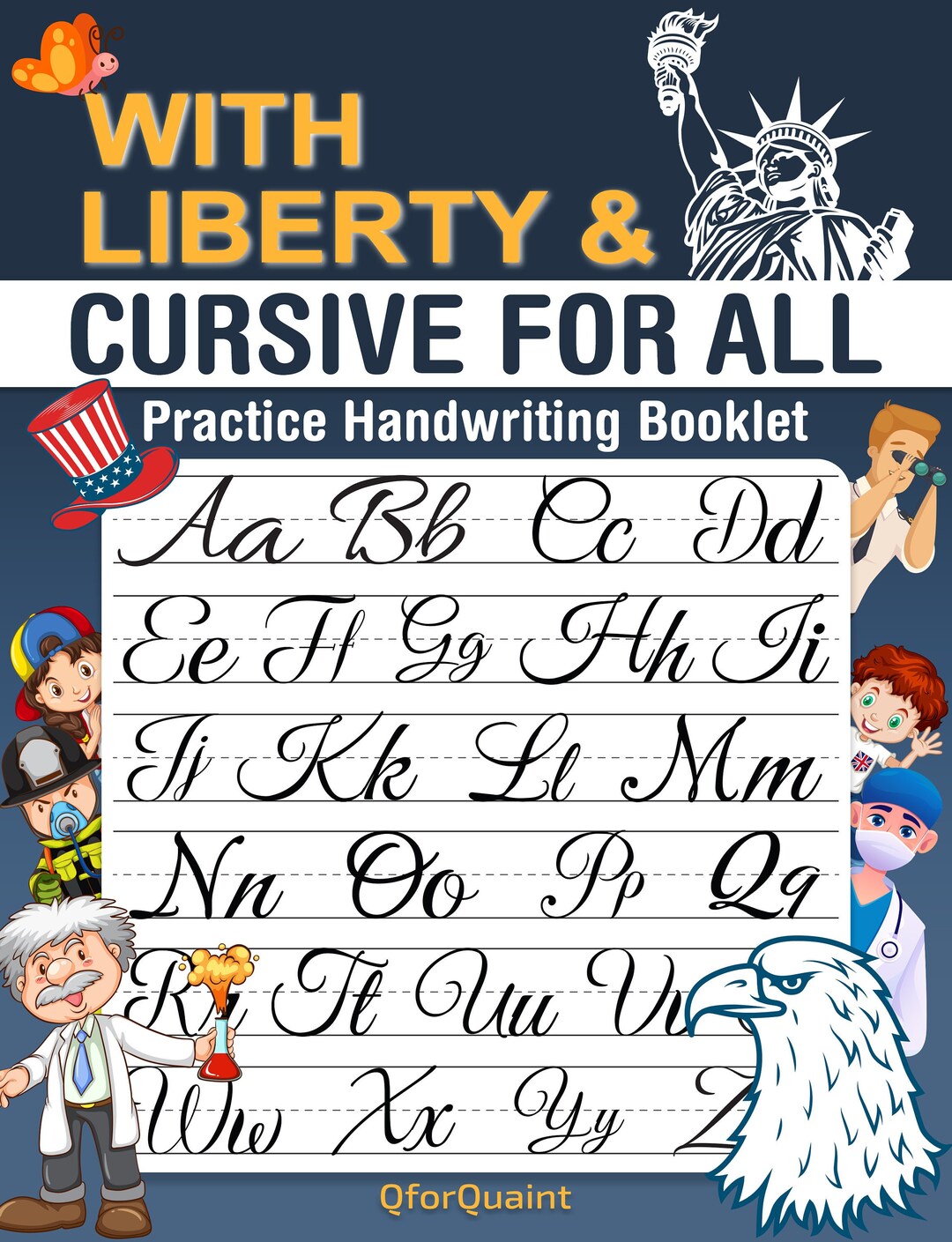 With Liberty and Cursive for All - Etsy