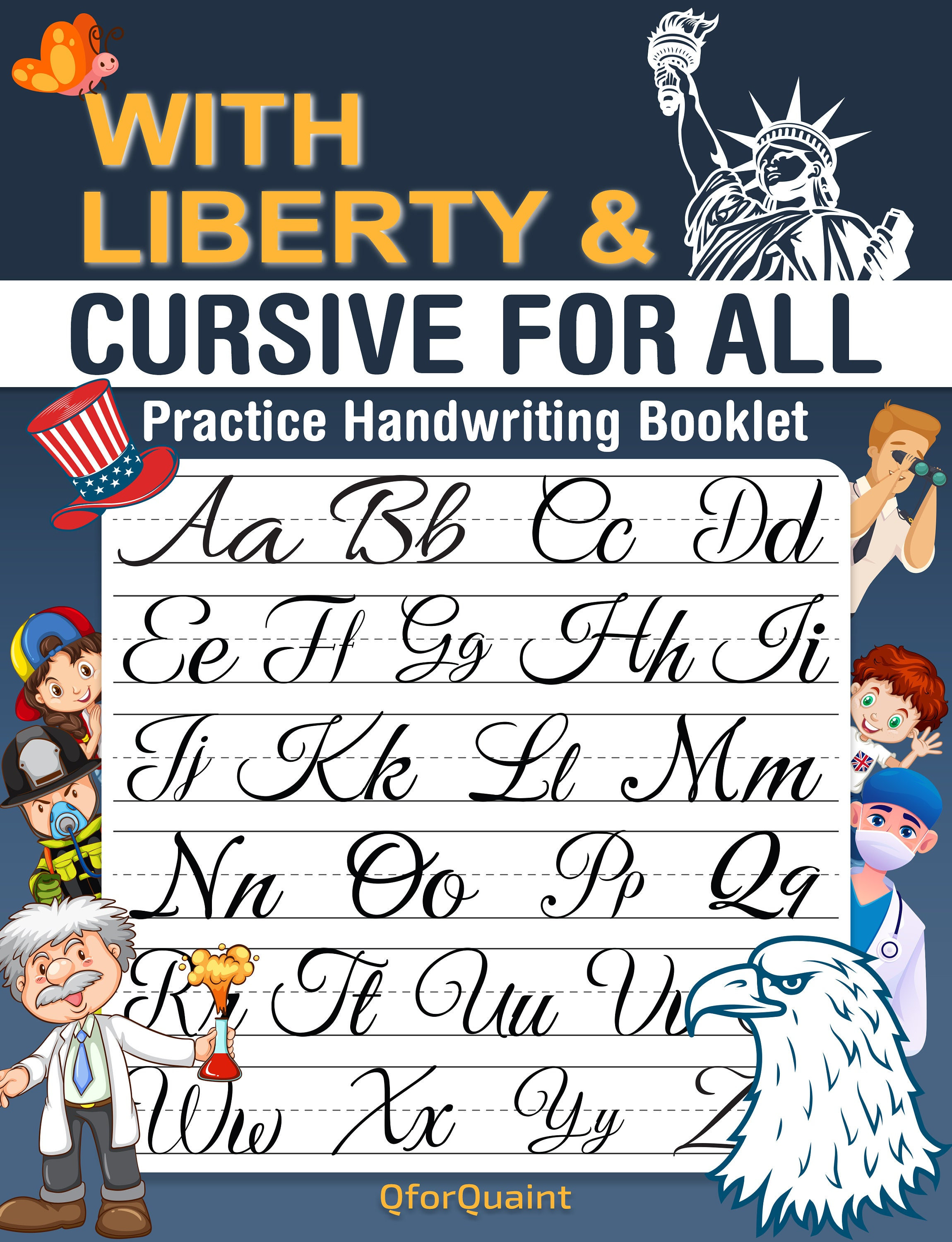 With Liberty and Cursive for All - Etsy