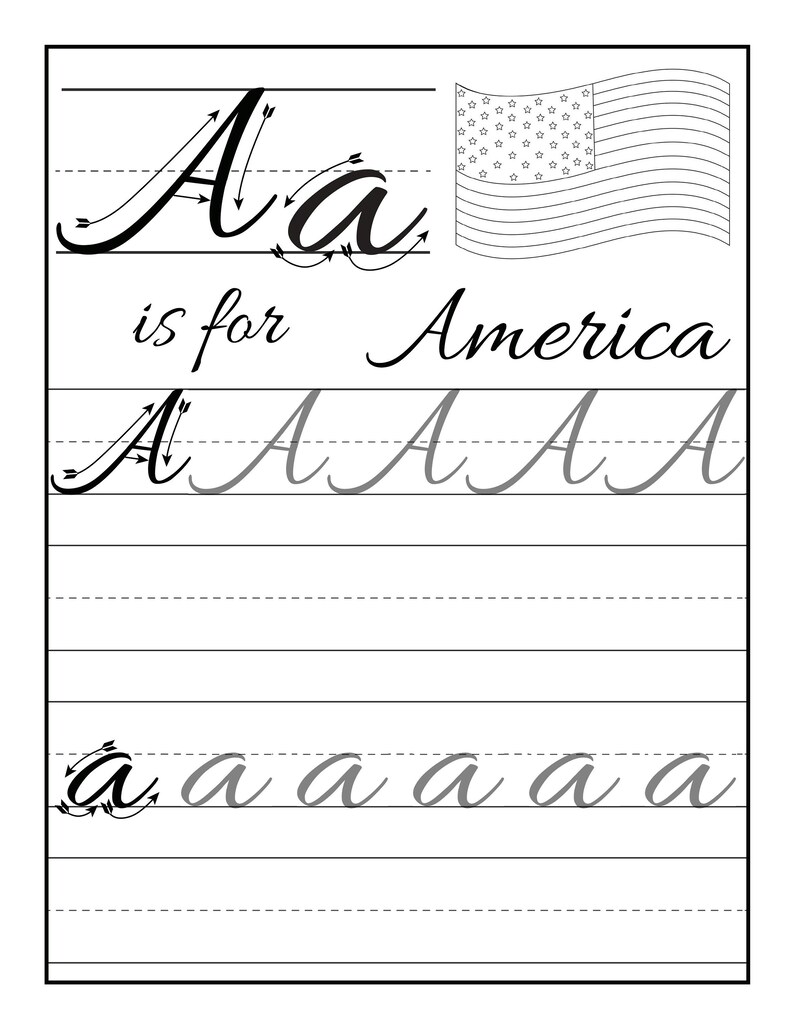 With Liberty and Cursive for All - Etsy