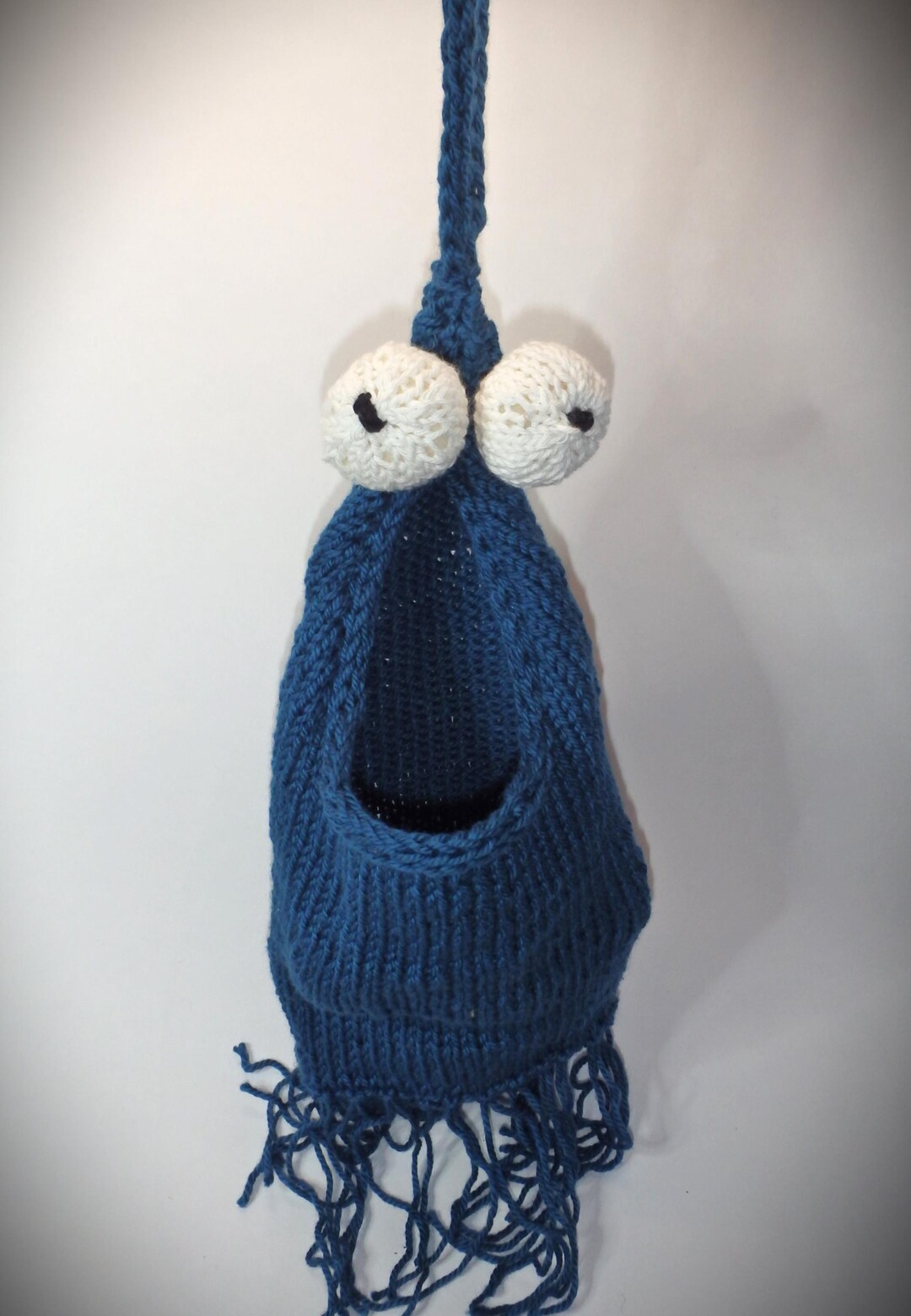 Knitted Yip Yip * Martian * Alien * Monster Bag * Hand Knitted * Unique Piece * Knitted Monster ...