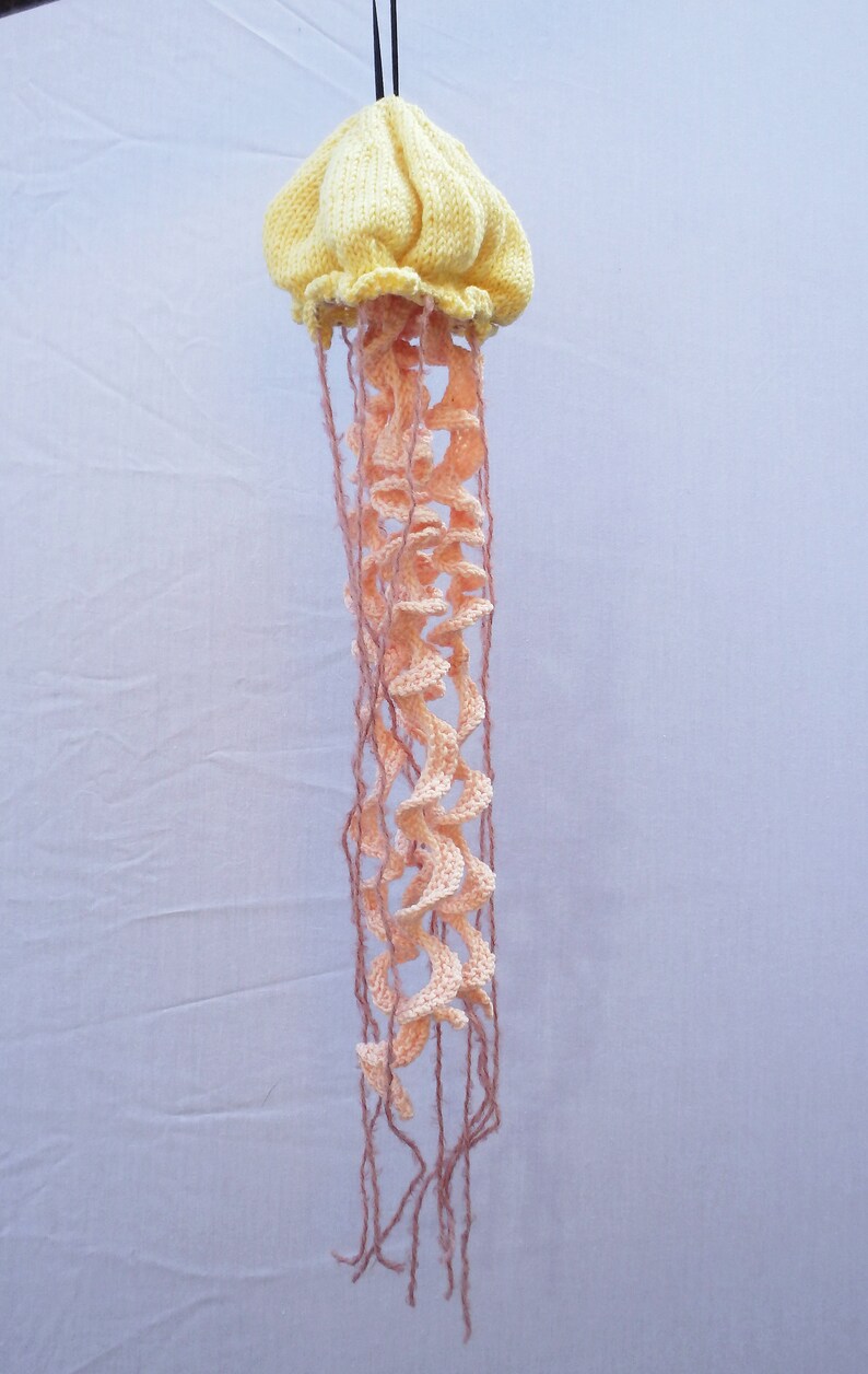 Knitted Colored Jellyfish * Medusa * Hand Knitted * Unique Knitwork ...