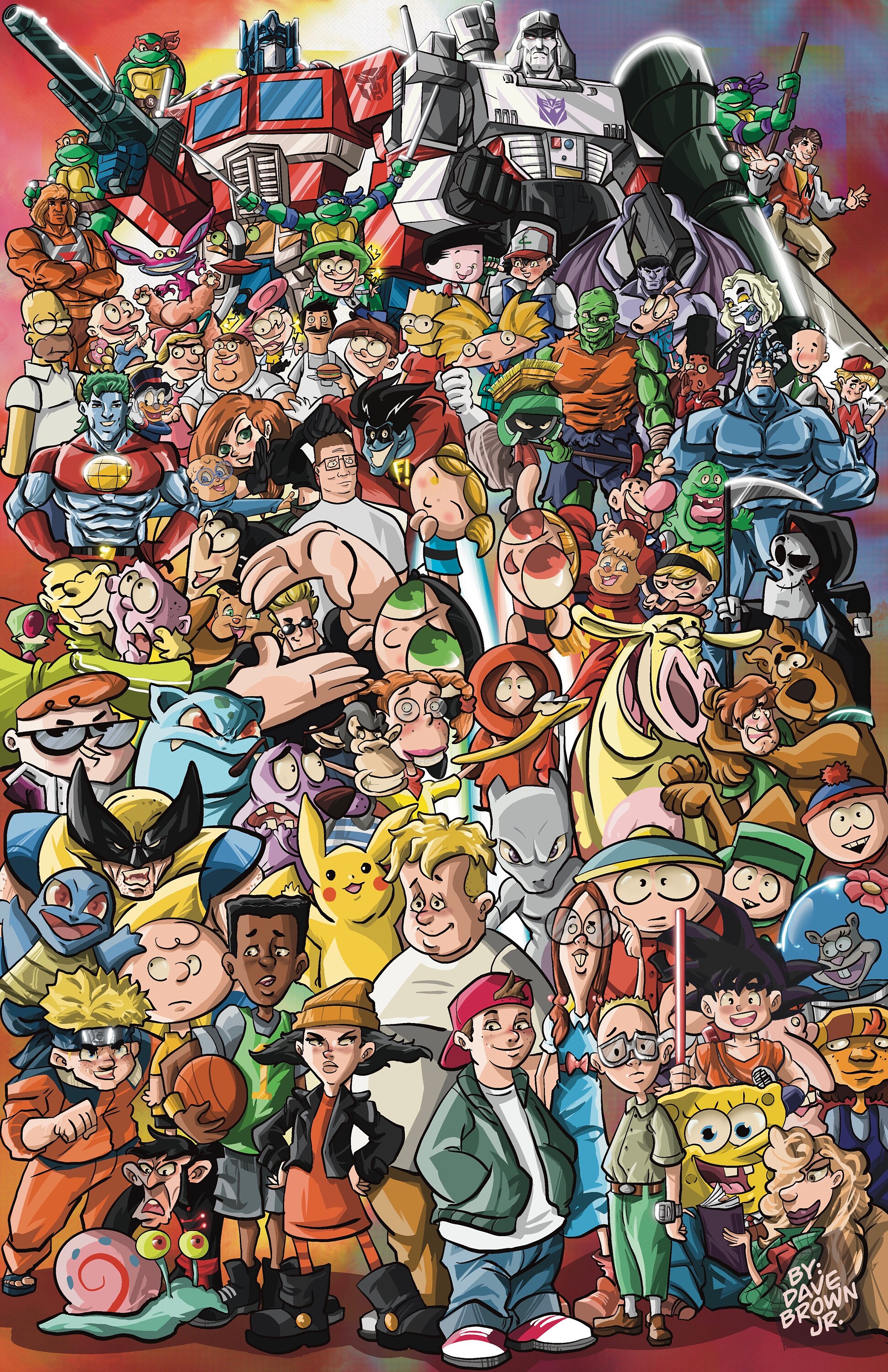 Cartoon Mash-up - Etsy