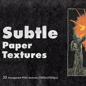 Subtle Paper Textures, Grunge Effect, Damaged PNG Overlay, Scuffed, Old ...