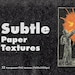 Subtle Paper Textures, Grunge Effect, Damaged PNG Overlay, Scuffed, Old ...