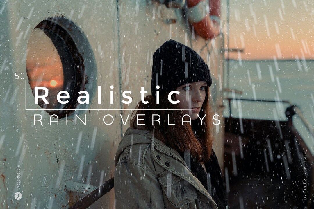 Realistic Rain Photo Overlays | Rainfall Effect, Weather Overlays ...