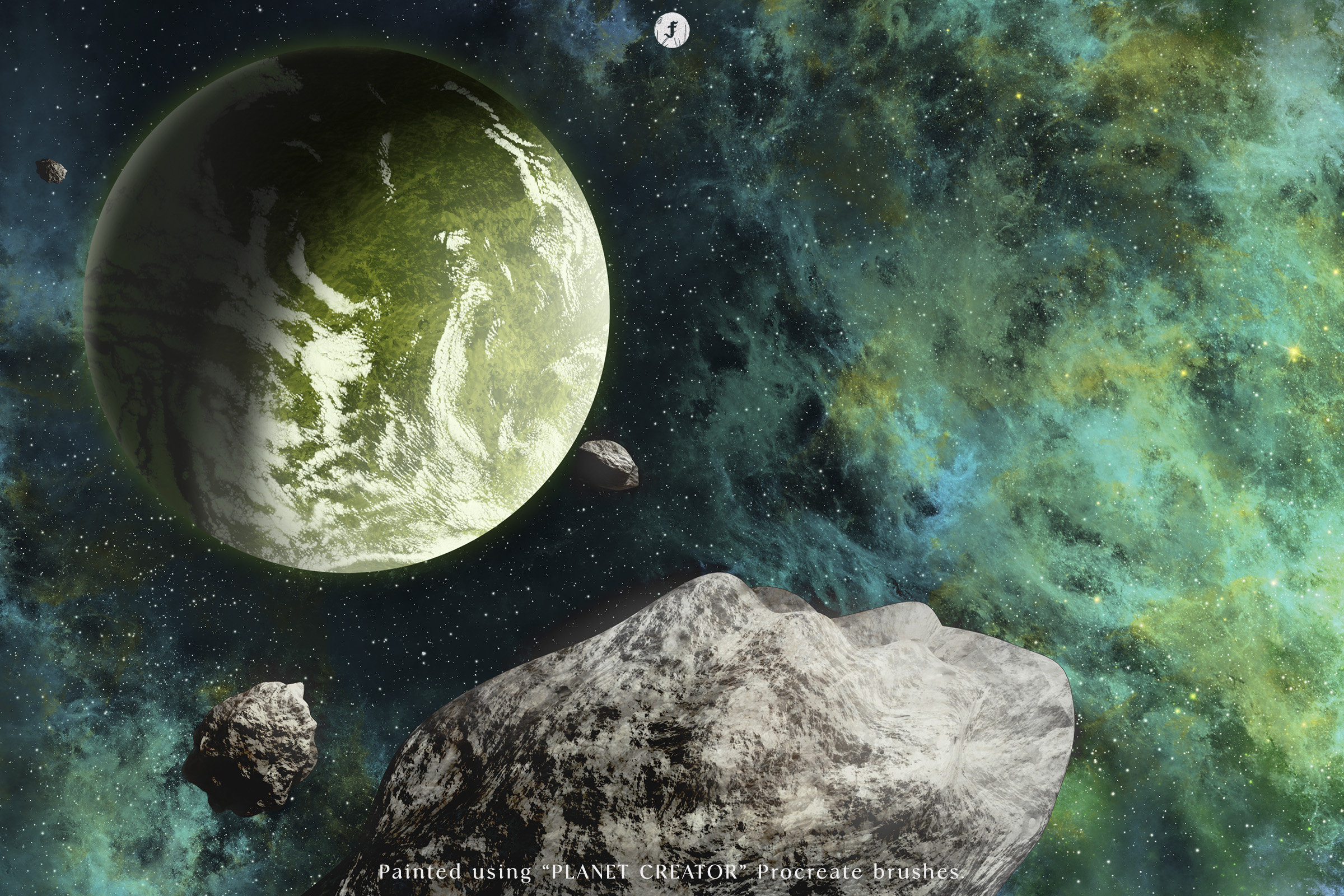 80 Planet Creator Space Procreate Brushes Galaxy Nebula Digital Brushes ...