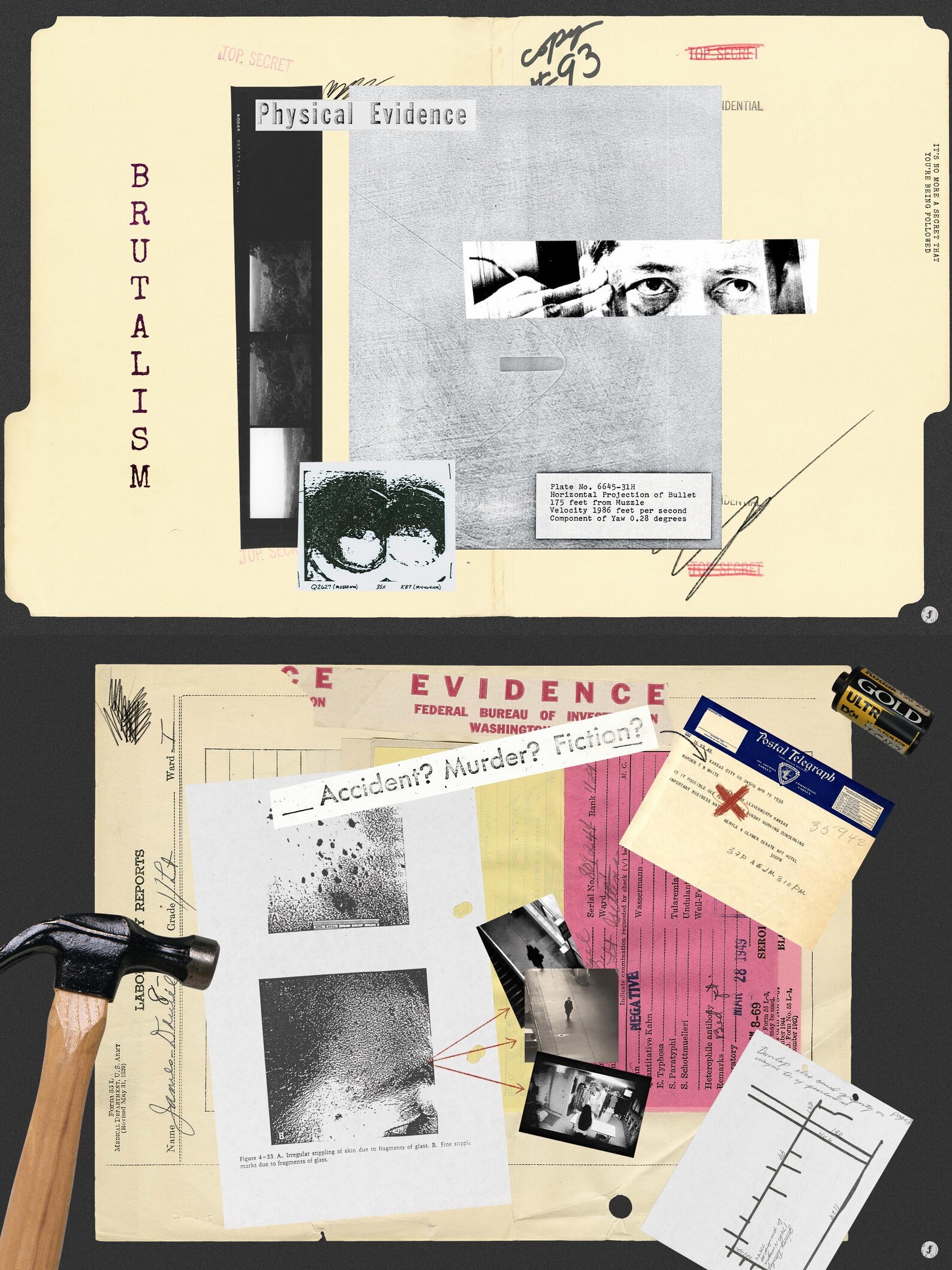 Criminal Bureau Collage Kit, Forensic Design, Detective Storytelling ...