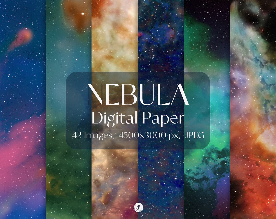 Nebula Digital Paper | Night Sky, Galaxy Space Digital Paper, Cosmos ...