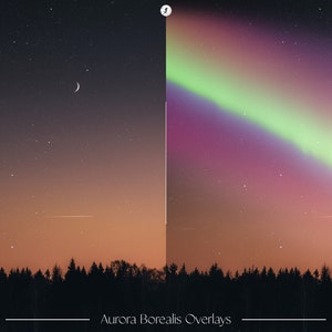 Aurora Borealis Overlays | Northern Lights Realistic Photo Overlays ...