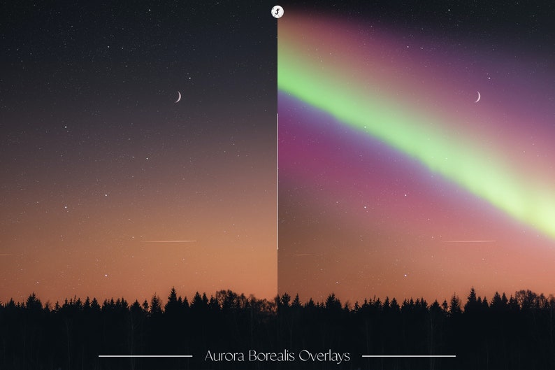 Aurora Borealis Overlays | Northern Lights Realistic Photo Overlays ...