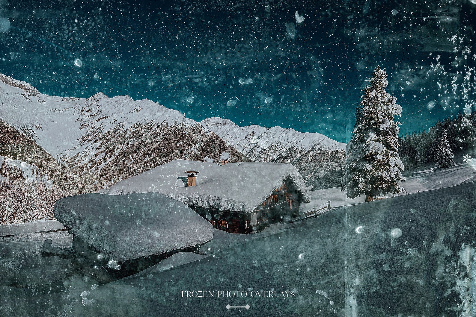 Frozen Photo Overlays | Winter Photo Overlay, Christmas Overlay, Snow ...