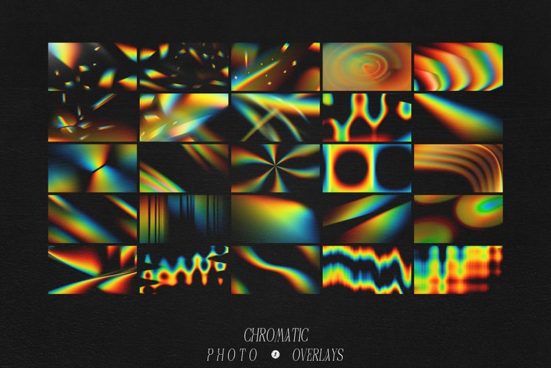 50 Chromatic Overlays | Rainbow Photoshop Overlay, Rainbow Photo Effect ...
