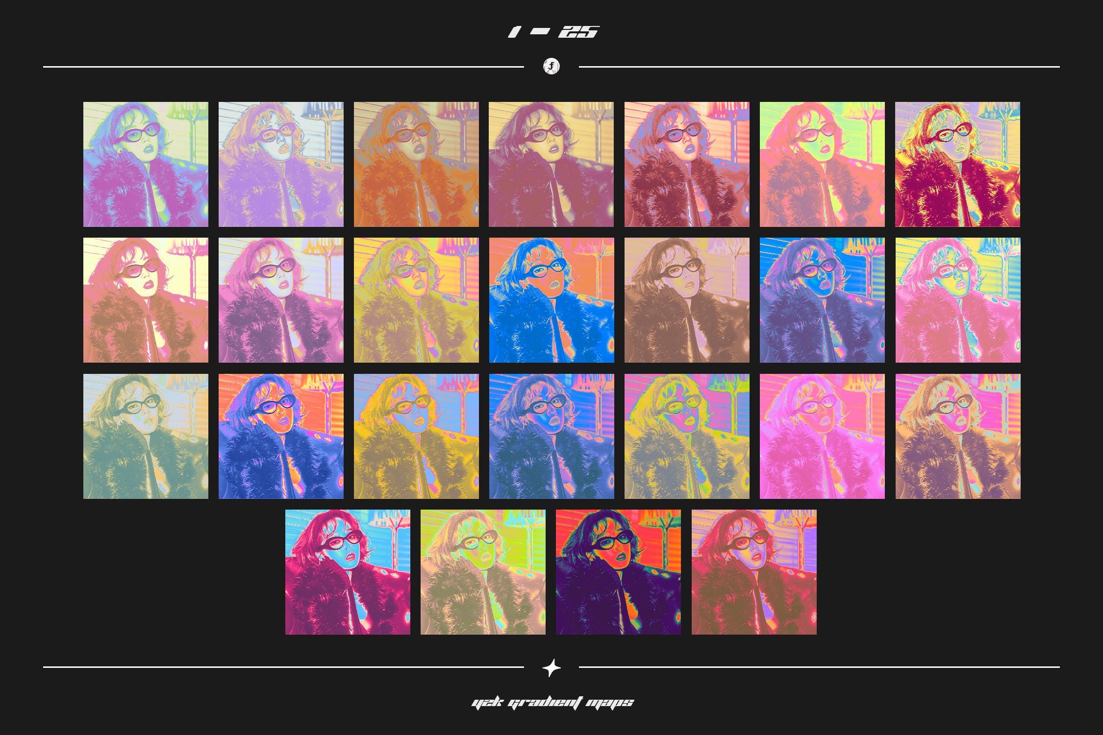 Y2K Photoshop Procreate Gradient Maps, Color Grading Photo Effect ...