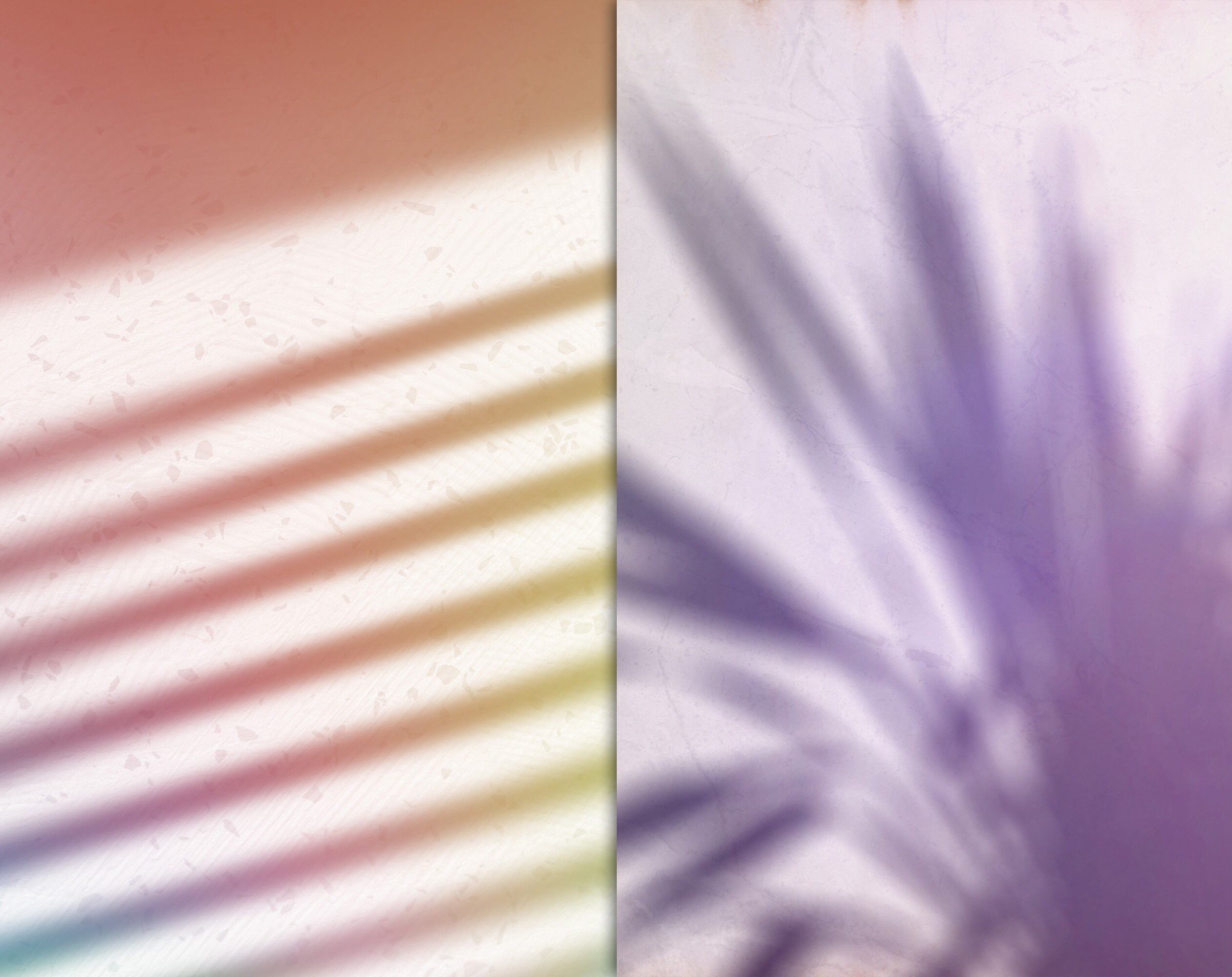 Gradient Shadows Digital Paper | Colorful Palm Shadows, Plant Shadows ...