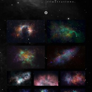 40 Realistic Nebula Digital Papers | Nebula Illustration, Space ...
