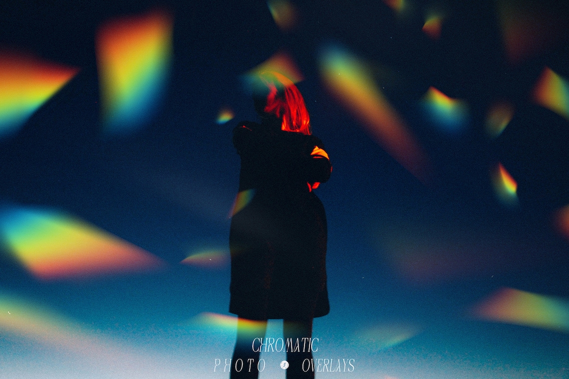 50 Chromatic Overlays | Rainbow Photoshop Overlay, Rainbow Photo Effect ...